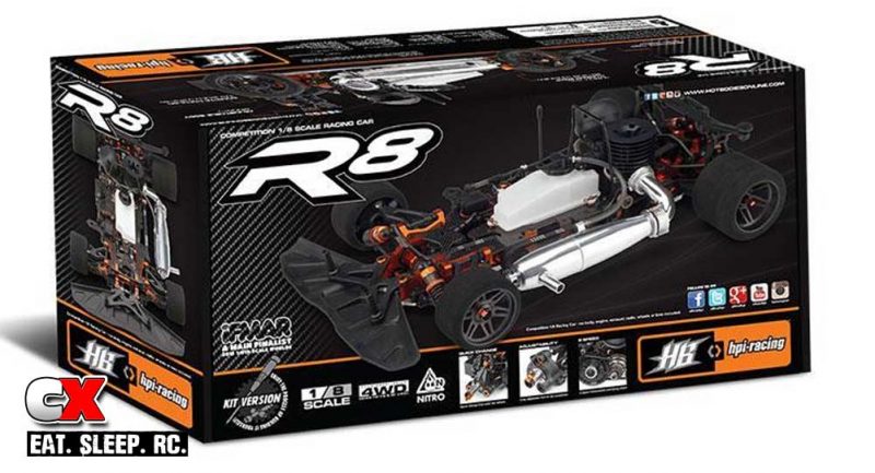 HB Racing R8 1:8 Scale Nitro Onroad Kit