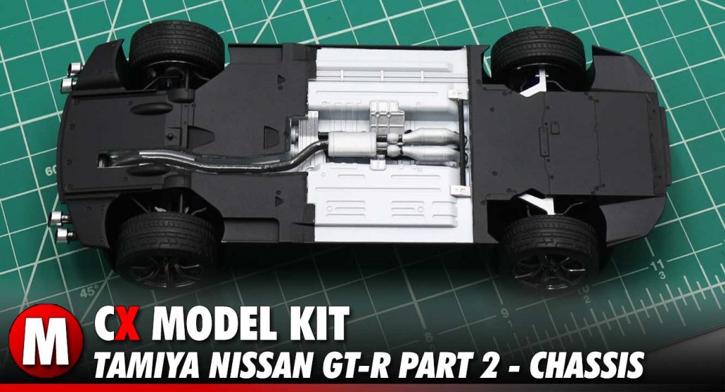 Video: Tamiya Nissan GT-R Model Kit Build Part 2 - The Chassis ...