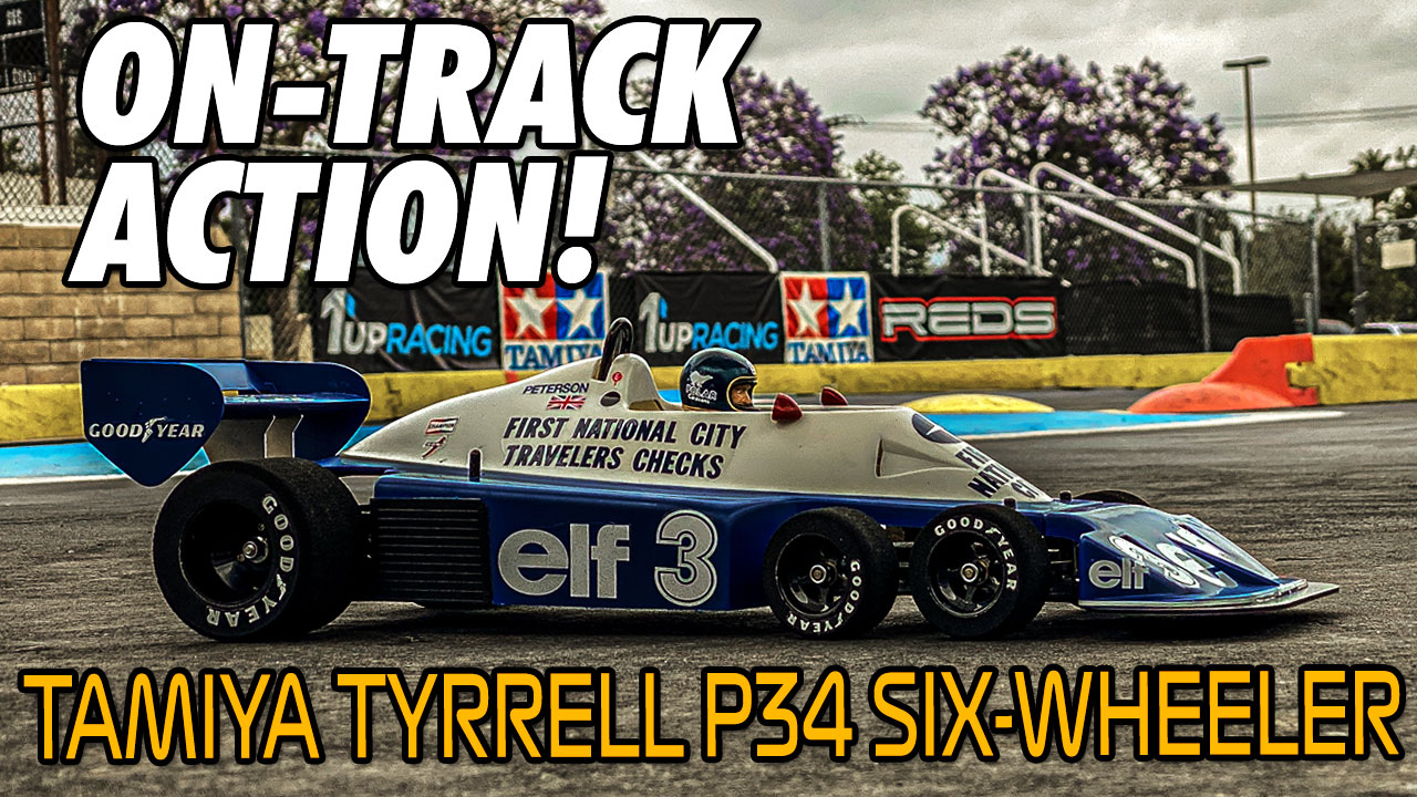 Video: Tamiya Tyrrell P34 Six-Wheeler on Track - Cal Raceway