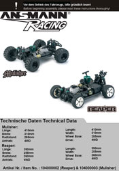 Ansmann Racing Reaper Manual